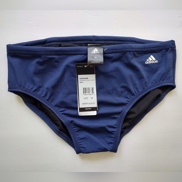 adidas | Swim | New Adidas Infinitex Mens Navy Blue Waterpolo Swim ...